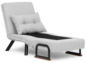 Designové rozkládací křeslo Hilarius II šedé