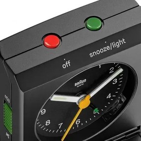 Braun BC05 černá / Cestovní budík / Analogový / 1x AA baterie