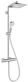 Hansgrohe Crometta - Sprchový set E 240 Showerpipe s termostatem, EcoSmart 9 l/min, chrom 27281000