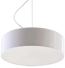 Závěsné svítidlo Arena, 1x bílé plastové stínítko, (bílý plast), (fi 35 cm)