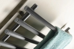 Aqualine, Elektrický sušák ručníků, 570x465 mm, 72 W, šedý hliník - metalíza (RAL9007), SU210A