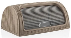 Chlebník rattan 41,7x26,9x18,1 brąz