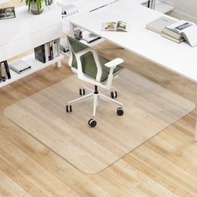 Costway Podložka pod kancelářskou židli Transparentní PVC rohož – 180 × 160 cm