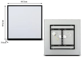 Brilagi - LED Stmívatelné svítidlo SLIMFRAME LED/36W/230V 45x45 cm černá + DO