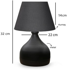 Stolní lampa Bolyn antracit