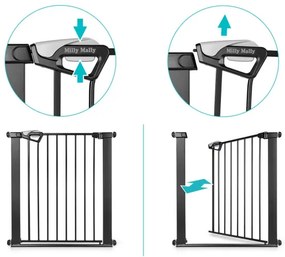 Bezpečnostní zábrana GUARDY na schody, černá