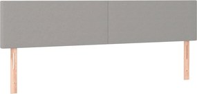 Box spring postel s matrací světle šedá 200 x 200 cm textil 3140481
