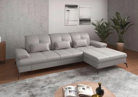 XXXLutz ROHOVÁ SEDAČKA, kůže, světle šedá Sit & More - Sedací soupravy - 000144012137