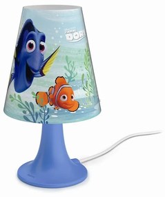 LED Dětská stolní lampička Philips Disney Hledá se Dory 71795/90/16 modrá 2700K