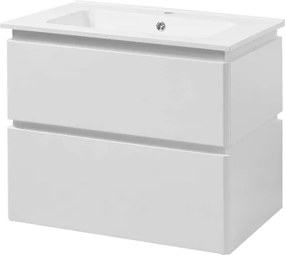 Lavedo Lion II 70 White koupelnová skříňka s umyvadlem z litého mramoru