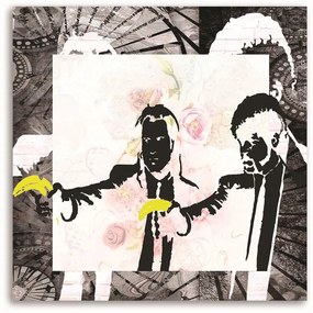 Gario Obraz na plátně Banksy gangsteři, opice s banány Rozměry: 30 x 30 cm