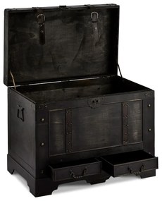 Sada 3 dřevěných dekorativních truhlic Furnhouse Trunks Straight