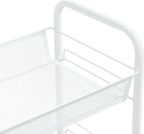 Kuchyňský vozík s 5 patry bílý 46 x 26 x 105 cm železo 336329