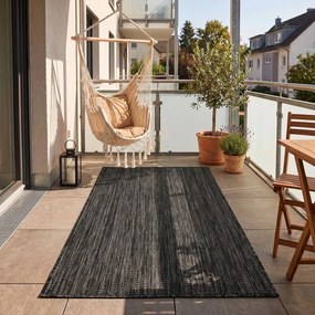 Černý vnitřní a venkovní koberec 80x150 cm Mira 1450 – Ayyildiz Carpets