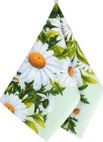 Bellatex Kuchyňská utěrka 1 ks Zelená,Bílá,Žlutá 50x70 cm