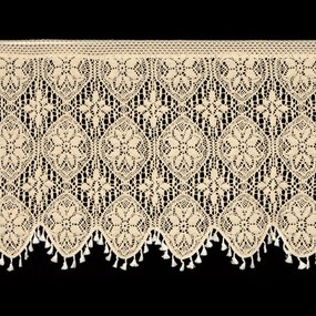 KRÁTKÁ ZÁCLONA NA PÁSCE MOLY 150X60 CM SVĚTLEBÉŽOVÁ