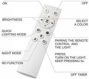 Brilagi-LED Stmívatelné svítidlo WOODY FRAME LED/24W/230V dub 30x30 cm IP44 + DO