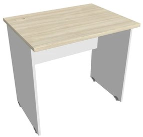 Stůl pracovní rovný 80 cm - Hobis Gate GE 800 Dekor stolové desky: akát, Dekor lamino podnože: bílá