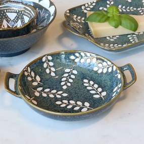 Porcelánová opálová zapékací miska Arés Ramekin s úchyty – 18*4,5 cm