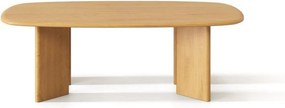Konferenční stolek z dubového dřeva v přírodní barvě 60x120 cm Charlotte – Micadoni