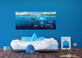 Dětská vliesová fototapeta na zed' Hledá se Nemo Žraločí past, Disney | 202 x 90 cm | DFTDNH 5313