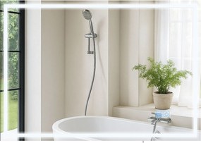 Koupelnové zrcadlo Jaffrey 70x100 bez Bluetooth – čiré sklo