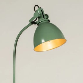 Stojací industriální lampa Martonn Green