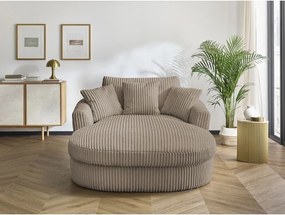 Taupe manšestrové křeslo Belem – Bobochic Paris