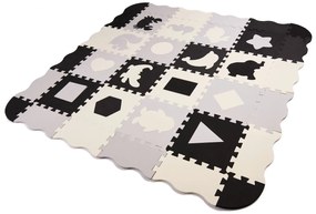IK Kontrastní pěnové puzzle se zvířátky a tvary, 36 kusů