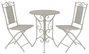 Zahradní bistro set 3 ks Dekorhome Šedá