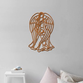 dřevo života Dřevěná dekorace na zeď Andělské objetí Rozměry (cm): 26x40, Barevný vzor: Bílá