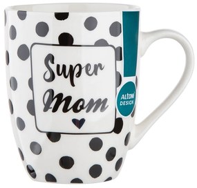 Altom Porcelánový hrnek Super mom, 300 ml