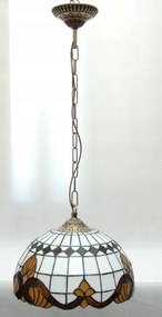 Lampa lustr převis vitráž 30 cm