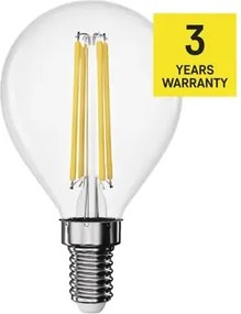 EMOS LED žárovka Filament Mini Globe 3,4W E14 / Žárovka / náhrada za 4
