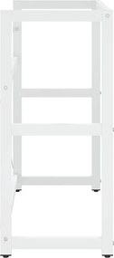 Koupelnový regál pod umyvadlo bílý 79 x 38 x 83 cm železo 338498