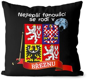 Polštář Nejlepší fanoušci – měsíce (Velikost: 55 x 55 cm, Měsíc: 03 - Březen)