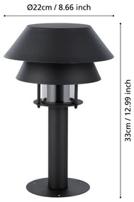 Eglo 900802 - Venkovní lampa CHIAPPERA 1xE27/40W/230V 33 cm IP65