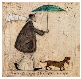 Umělecký tisk Sam Toft - Walking The Sausage, Sam Toft, (30 x 30 cm)