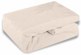 Plachta ložní z mikroplyše krémová EMI, Plachta 90x200