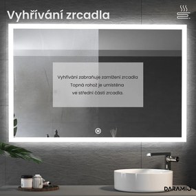 Zrcadlo do koupelny s LED osvětlením F3