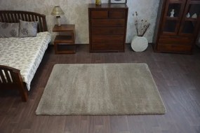 Koberec Micro fiber soft shaggy tmavý bež