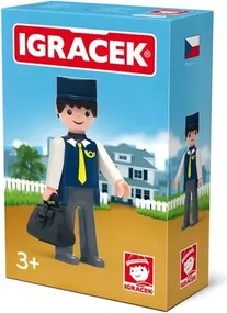 EFKO Igráček Pošťák s doplňky / Figurka / plast / 8 cm / od 3 let