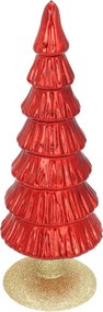 Dekorcja Červený Vánoční Stromek 28cm