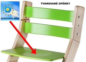 WOOD PARTNER Rostoucí židle - sedák zelený