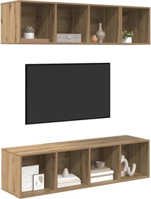 Sestava TV skříněk 3 ks Artisanový dub Kompozitní dřevo 3393413