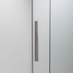 BPS-koupelny Posuvné sprchové dveře HYD-ATA 110 chrom/transparent pro instalaci do niky - bez vaničky