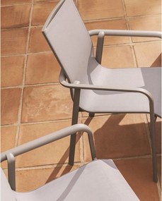 Béžová/taupe zahradní židle Canea – Kave Home