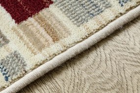 Koberec KILIM 7950/52933 geometrický šedý / béžový