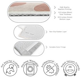 Růžový pratelný koberec 120x180 cm Strawberry Latte – Mila Home