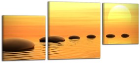 Obraz na plátně Zen kameny a západ slunce 1193CZ